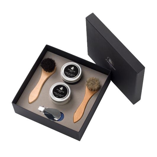 Set Completo per Lucidare le Scarpe in Pelle - Box Regalo Famaco Paris ...