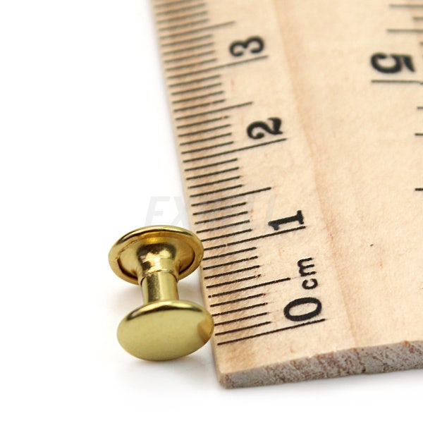 compra online a sconto rivetti ribattini doppia testa oro per pelle ...