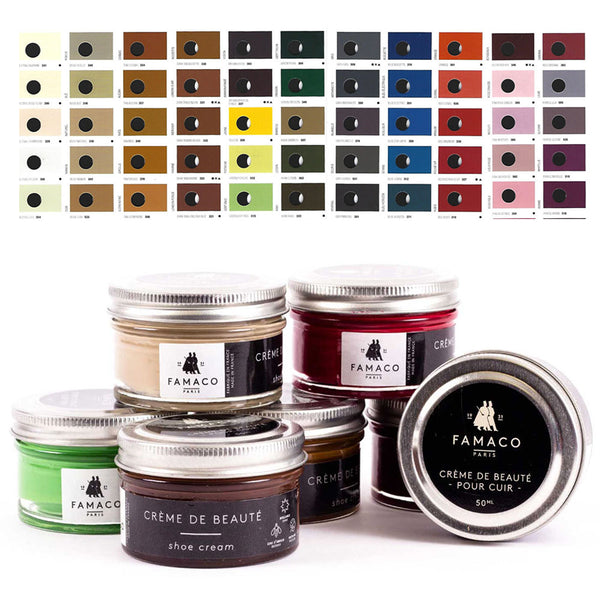 Crema per Lucidare Scarpe in Pelle Liscia - Famaco Paris Creme de Beau ...